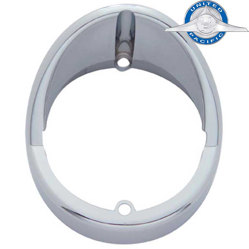 Stainless / Chrome Round Cab Light Bezel in 3 Options