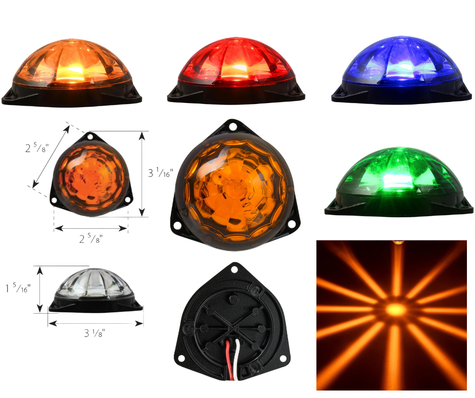 Grand General Mini Super Star Watermelon Surface Mount LED Sealed Ligh