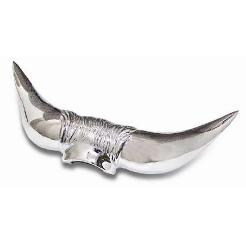 Chrome Bull Horns Hood Ornament